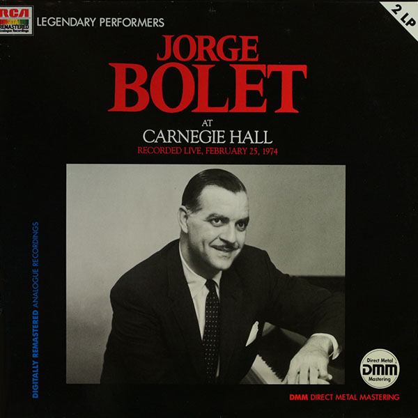 Bolet,Jorge: At Carnegie Hall,1974: Bach-Busoni: Chaconne, Chopin: 24 ...