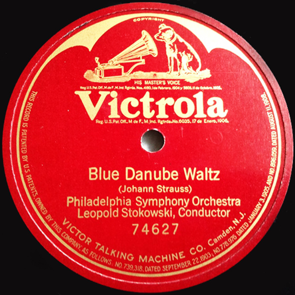 Stokowski: J.Strauss: Blue Danube Waltz - PO (r.1919) - Tracks, Details ...